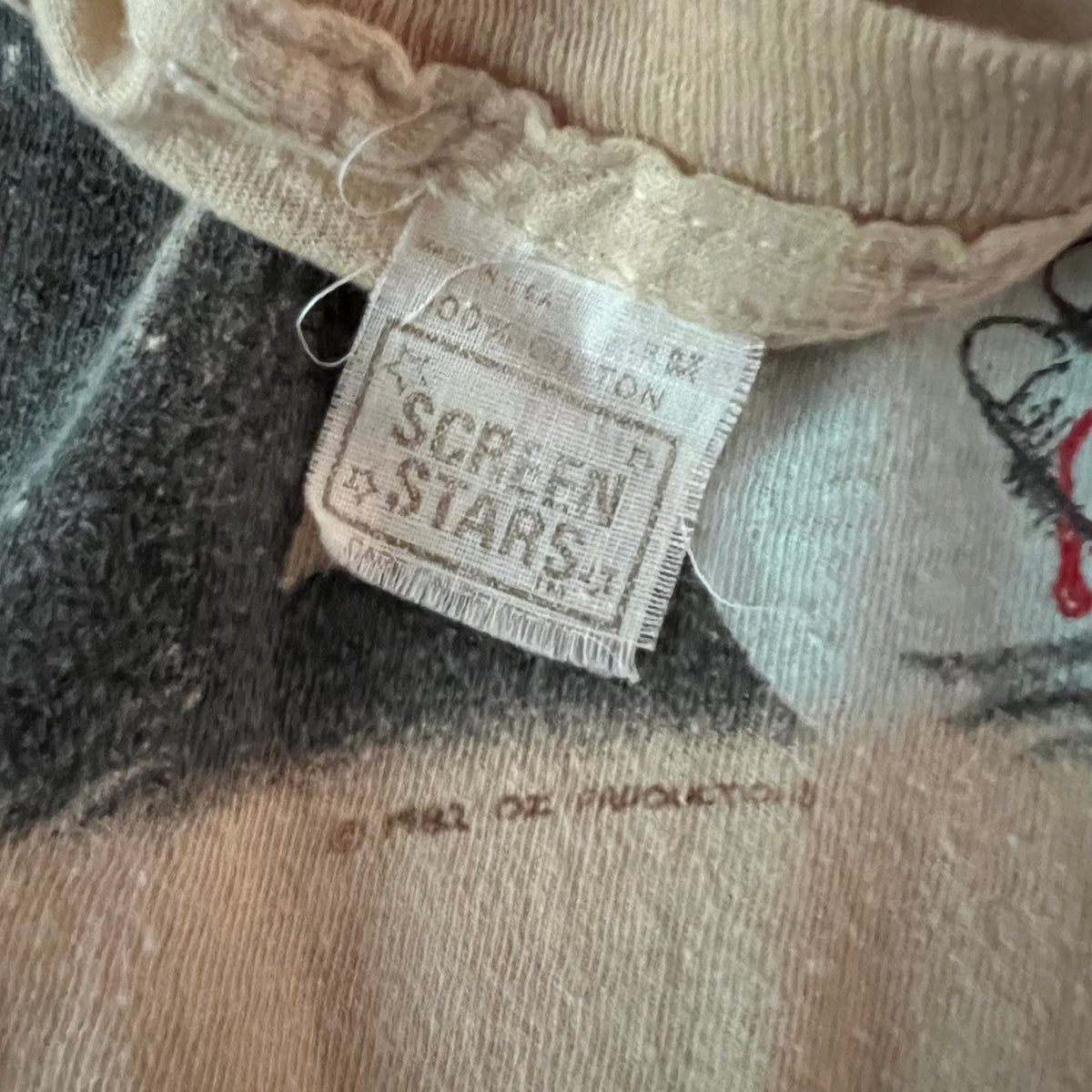 1982 Ozzy Osbourne "Ozzy Bites The Big One" Texas Tour Vintage Band Te ...