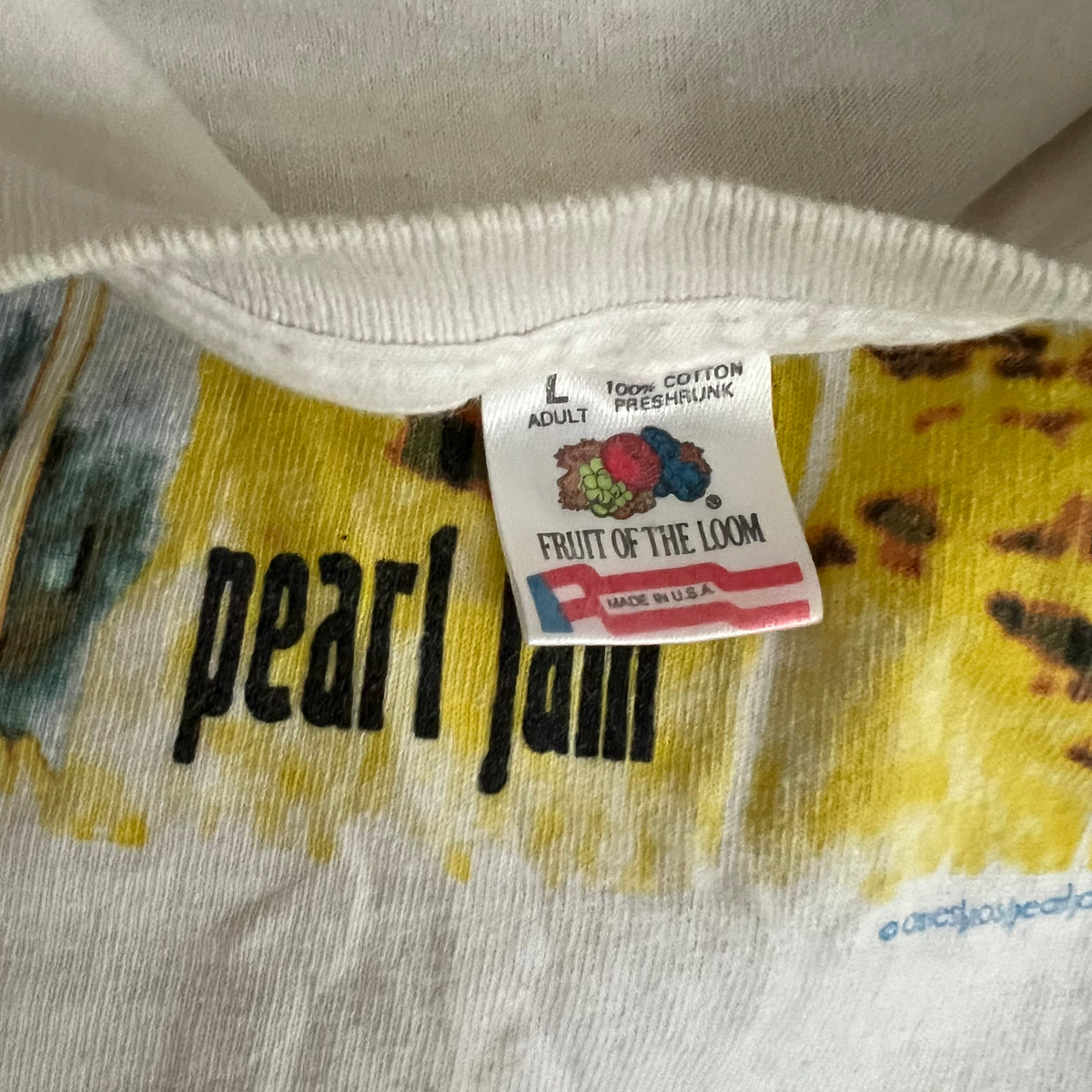 1993 Pearl Jam "Threadworm" Vintage Band Promo Tee Shirt – Zeros Revival