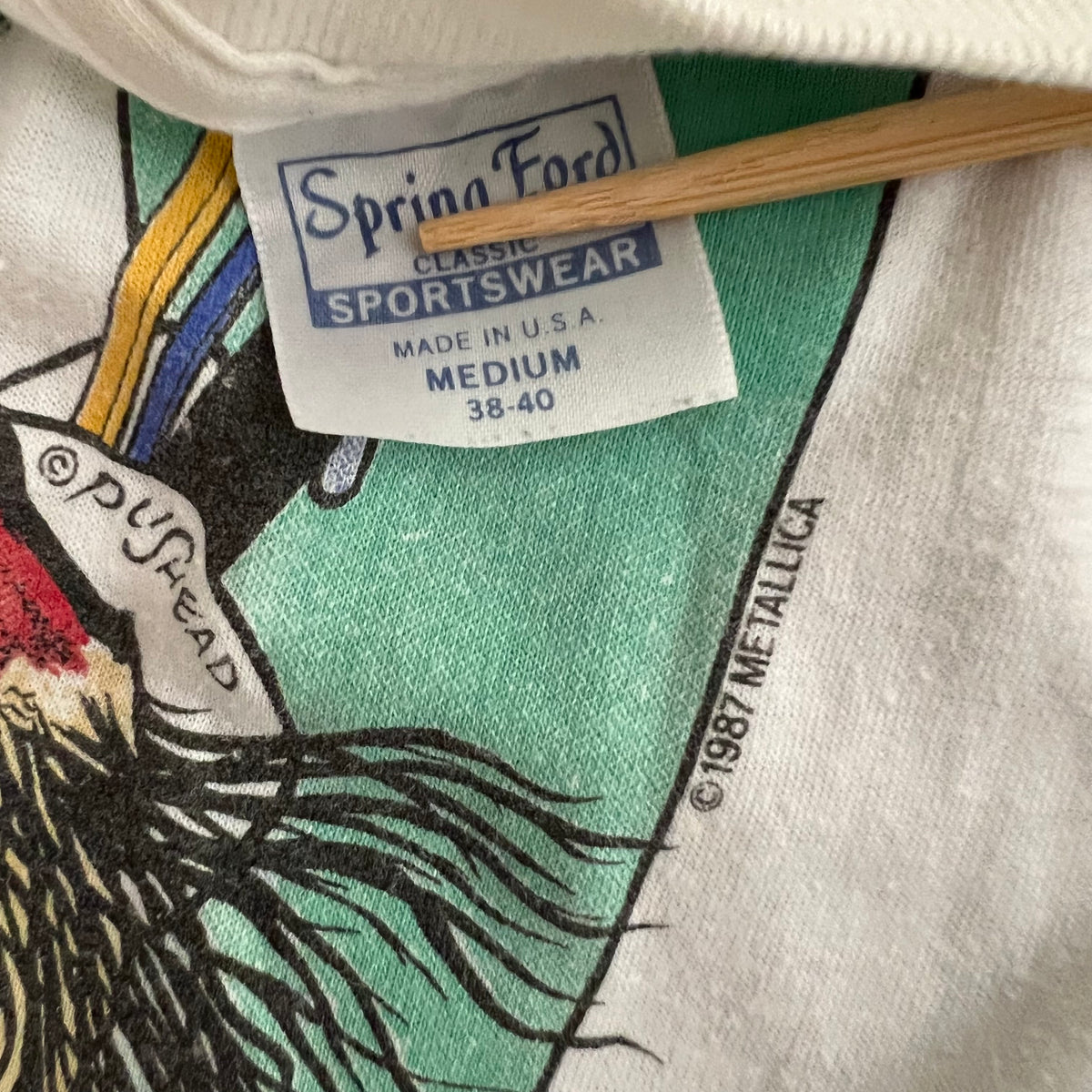 1987 Metallica "Crash Course" Vintage Promo Tee Shirt – Zeros Revival